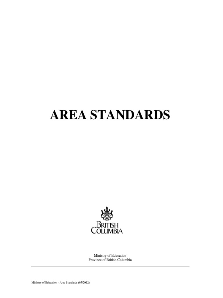 Area Standards | PDF