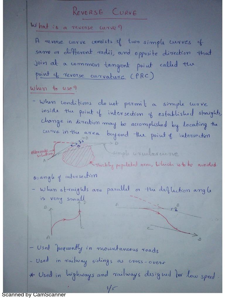 Reverse Curve | PDF