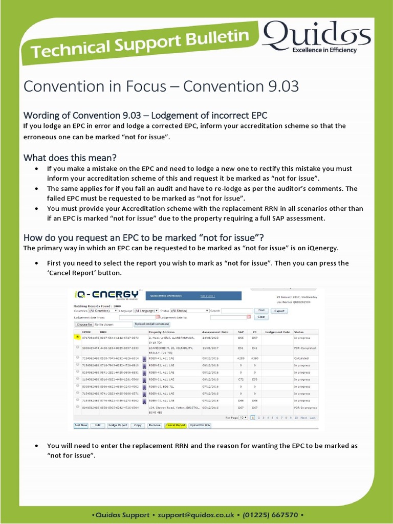 RdSAP Conventions in Focus: 9.03 | PDF