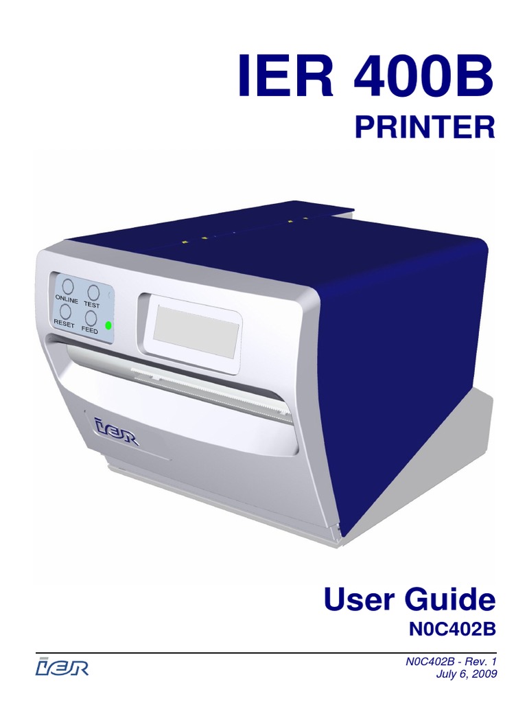 N0C402B1 | PDF | Printer (Computing) | Manufactured Goods