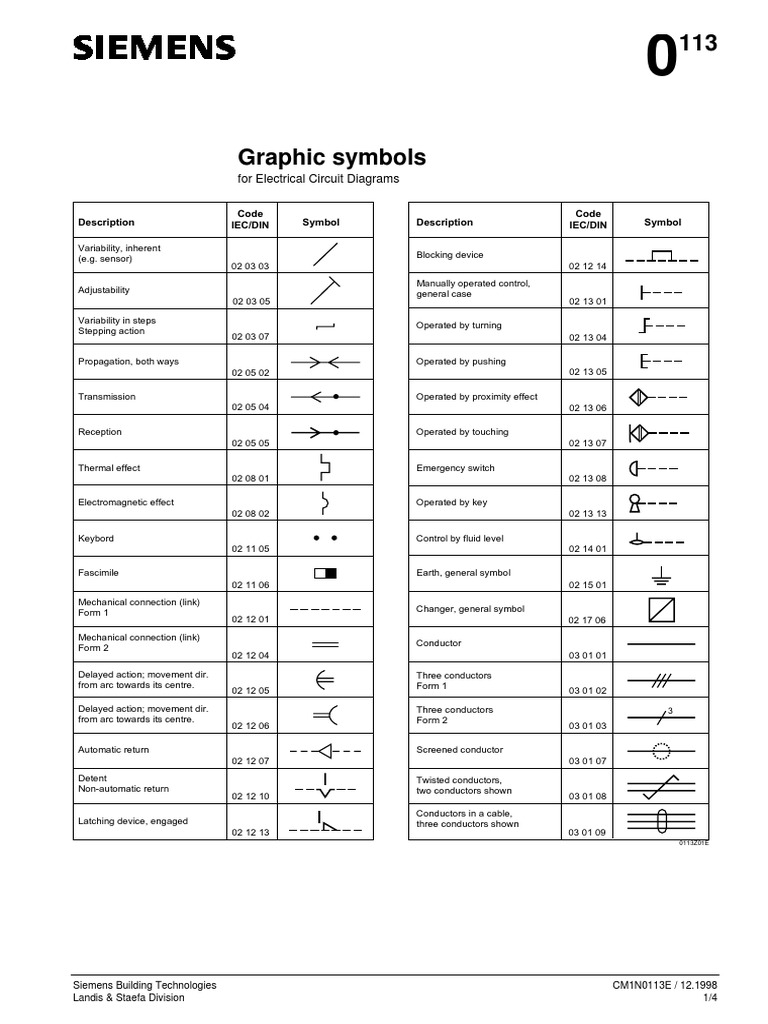 Graphical Symbols For Electrical Circuit Diagrams 20003 HQ en PDF | PDF ...