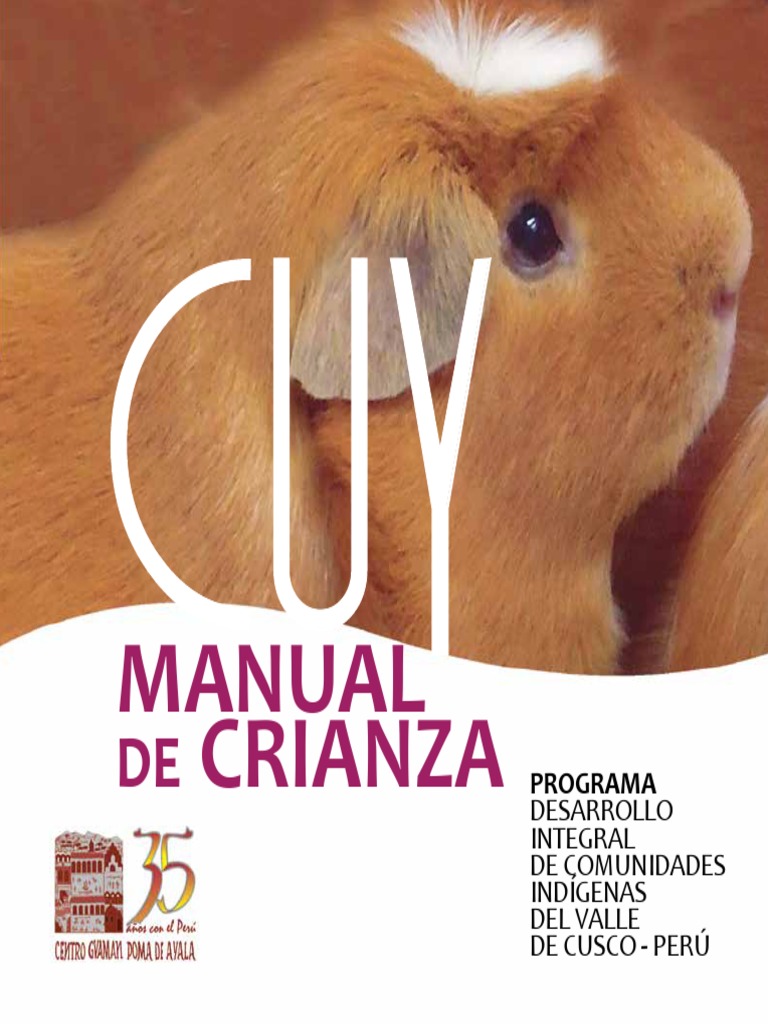 Manual de Crianza de Cuyes en Perú | PDF | Conejillo de indias | Carne