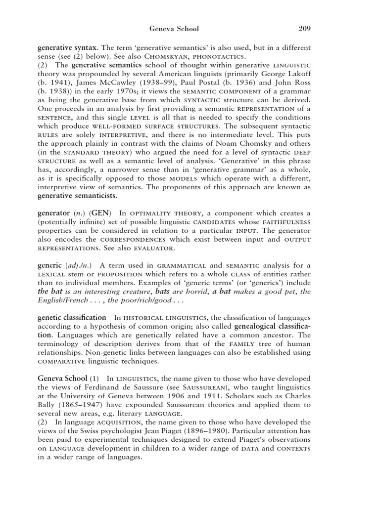 Literary Term of Generic | PDF | Syntax | Semantics