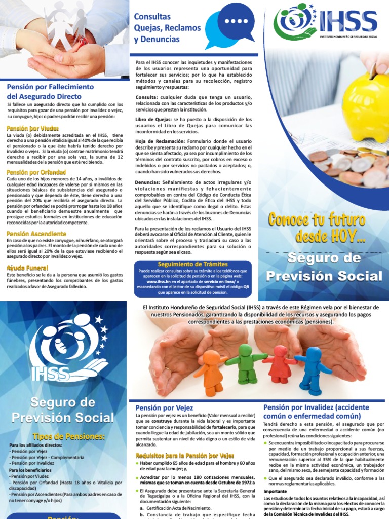 Trifolio Sef 2017 14092017 V.17 3 | PDF | Pensión | Vejez