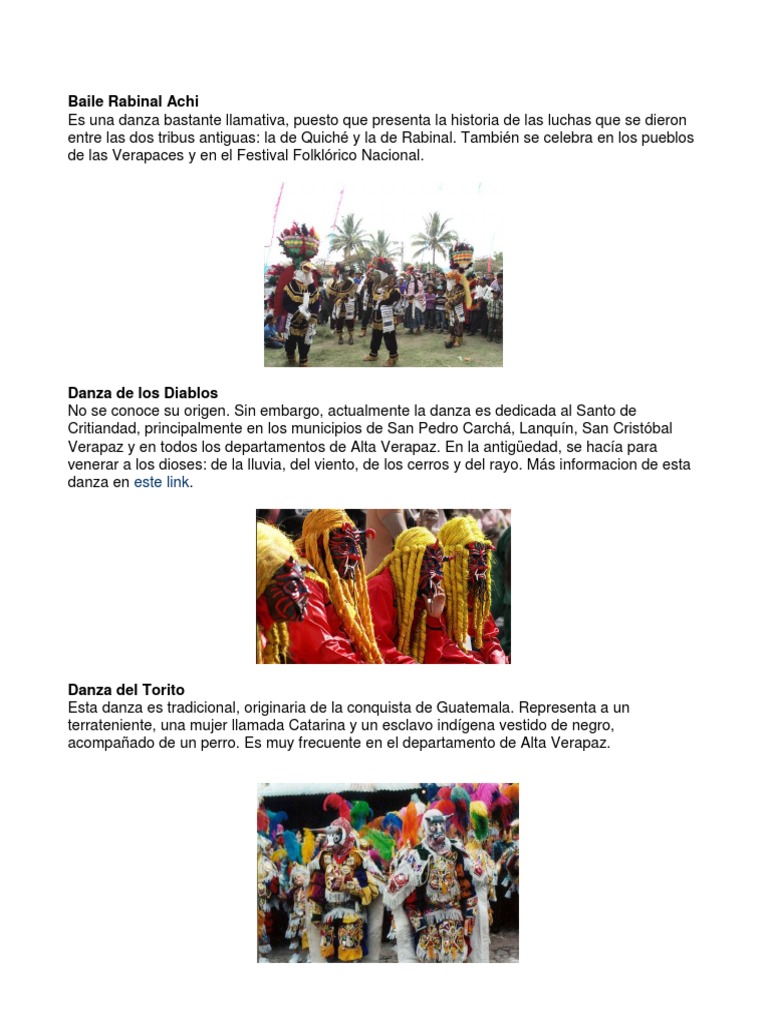 15 Danzas Folkloricas De Guatemala Pdf Entretenimiento General