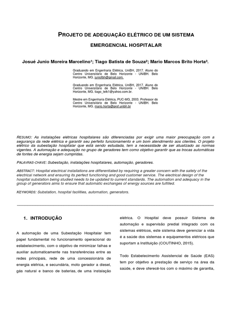 Tcc 4º Parte Pdf Sistema De Energia Elétrica Eletricidade