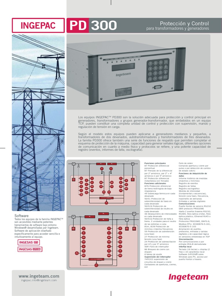 Ingepac pd300 Fy22iptt00 A PDF | PDF | Transformador | Electromagnetismo