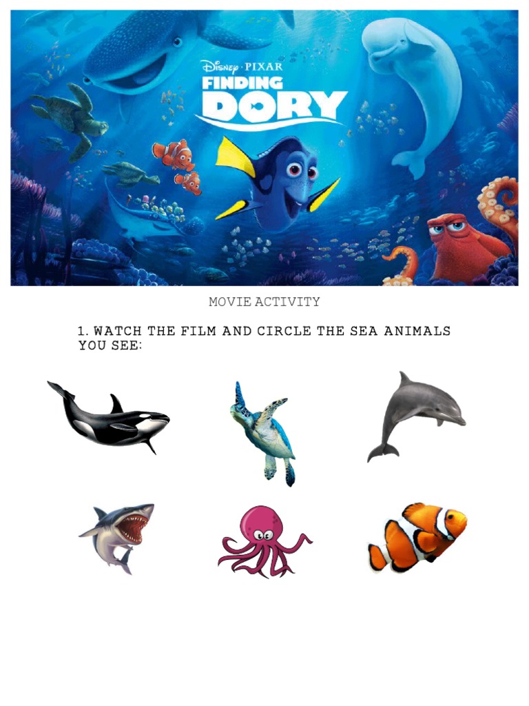 Movie Activity - Finding Dory | PDF
