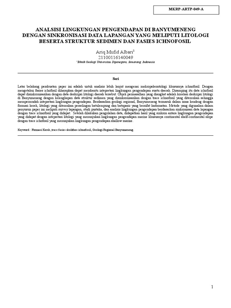 Paper Ichnofossil | PDF