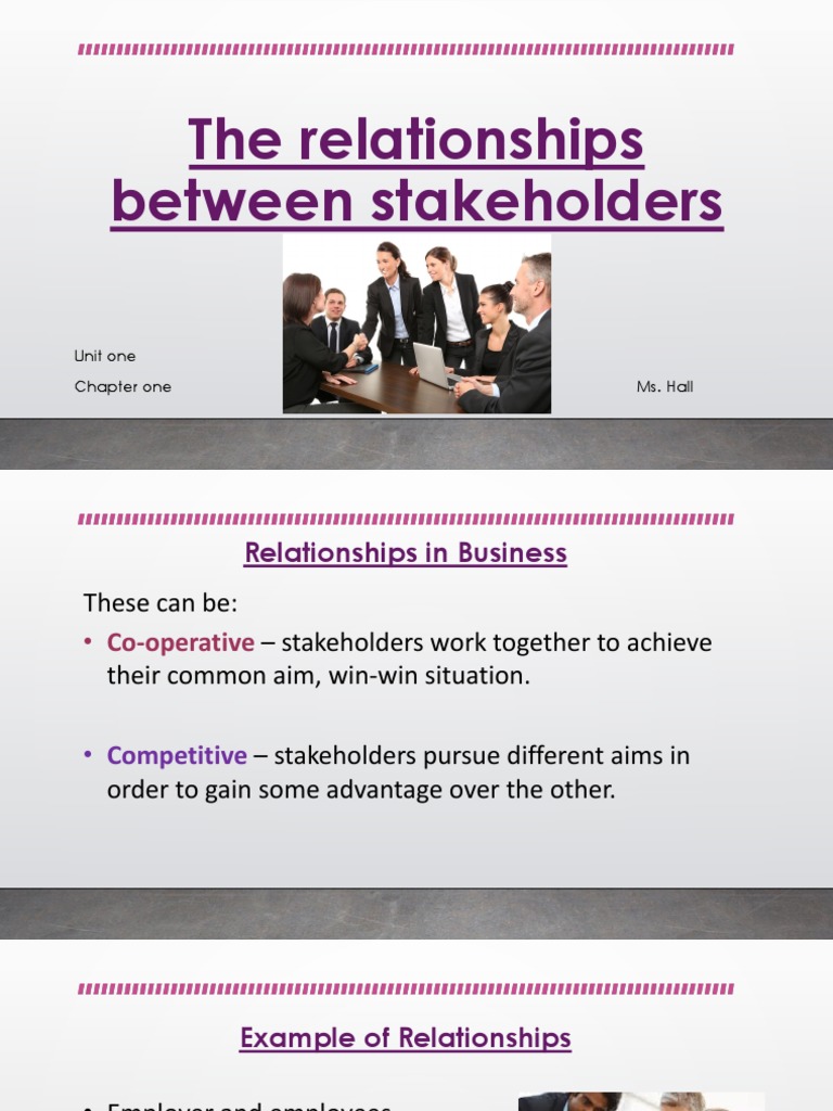 The Relationships Between Stakeholders | PDF | Career & Growth | Business