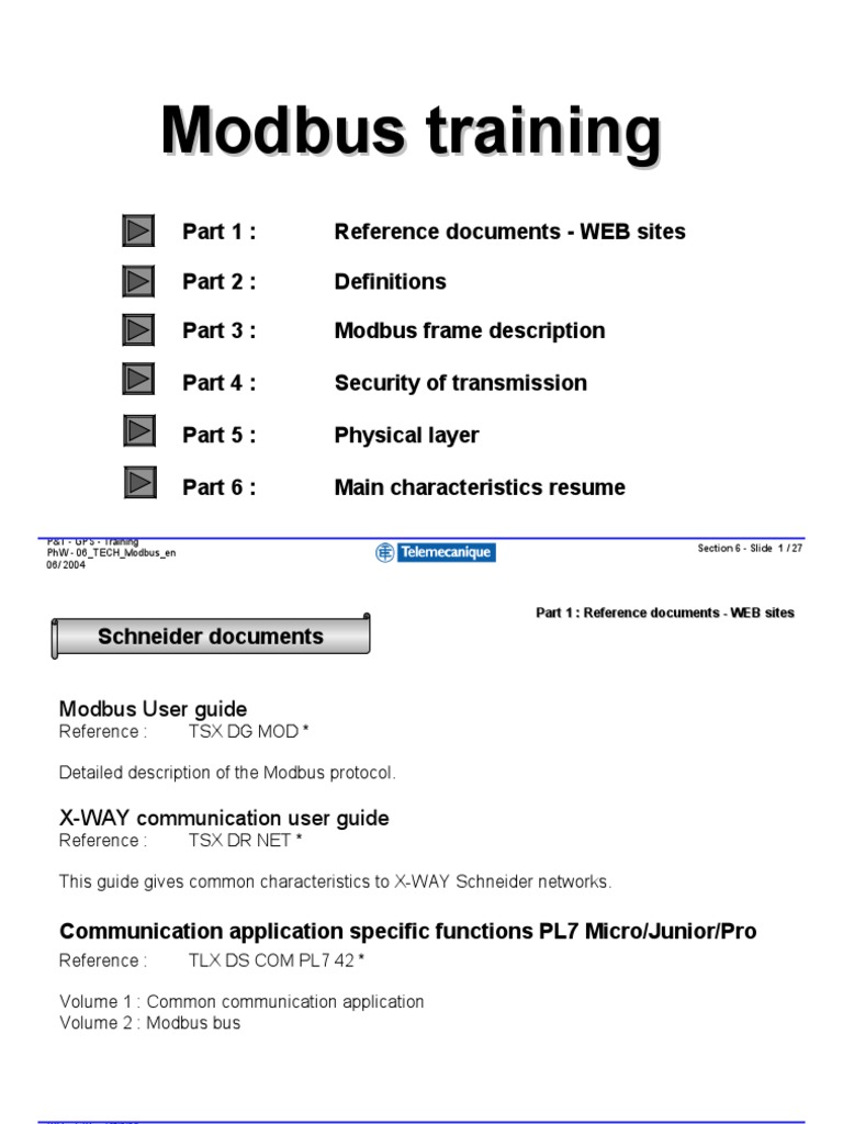 06 Tech Modbus En Pdf Computer Science Electronics 