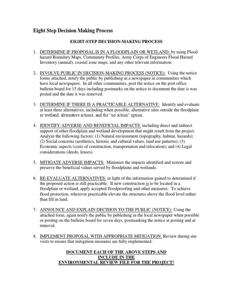 8step Process | Download Free PDF | Wetland | Floodplain