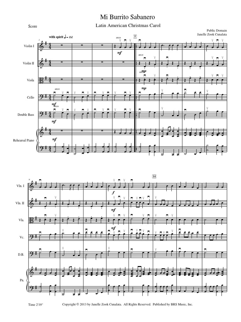 Mi Burrito Sabanero PDF | PDF | Musique baroque | Gaiaphones
