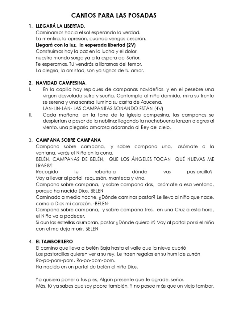Cantos de Posadas | PDF | María, madre de Jesús | Navidad