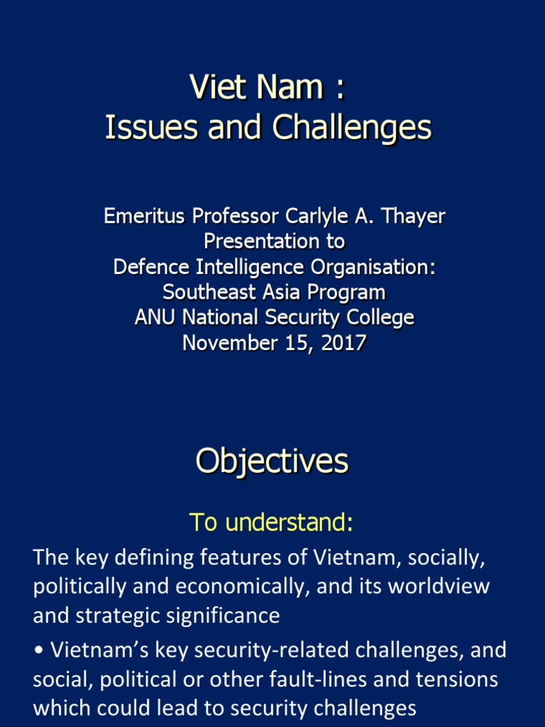 Vietnam's Strategic and Security Challenges | PDF | Vietnam | National ...