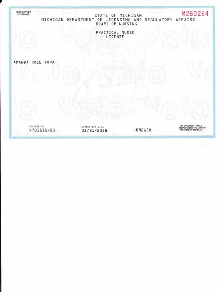 Nursing License | PDF