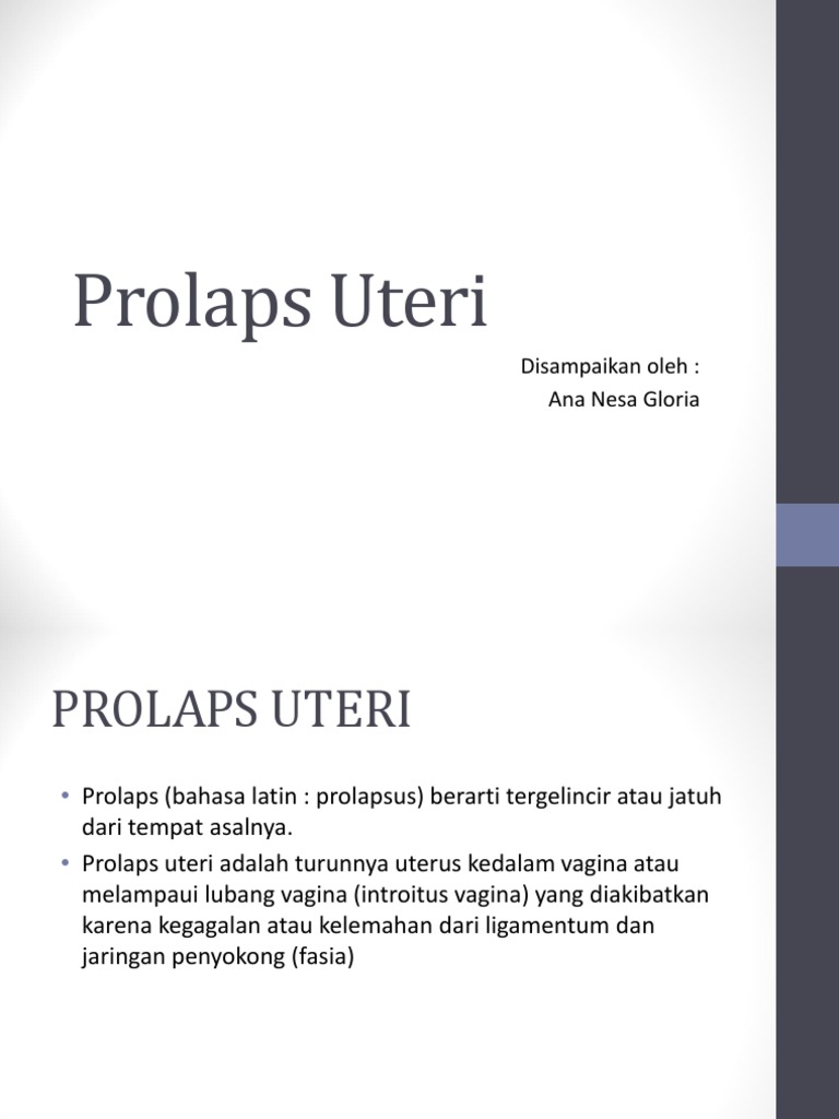 Prolaps Uteri | PDF