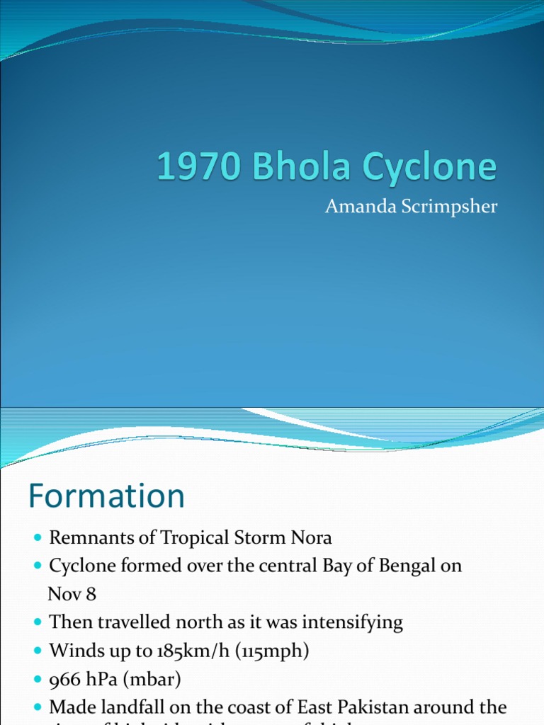 1970 Bhola Cyclone | PDF