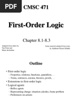 First Order Logic: Artificial Intelligence COSC-3112 Ms. Humaira Anwer ...