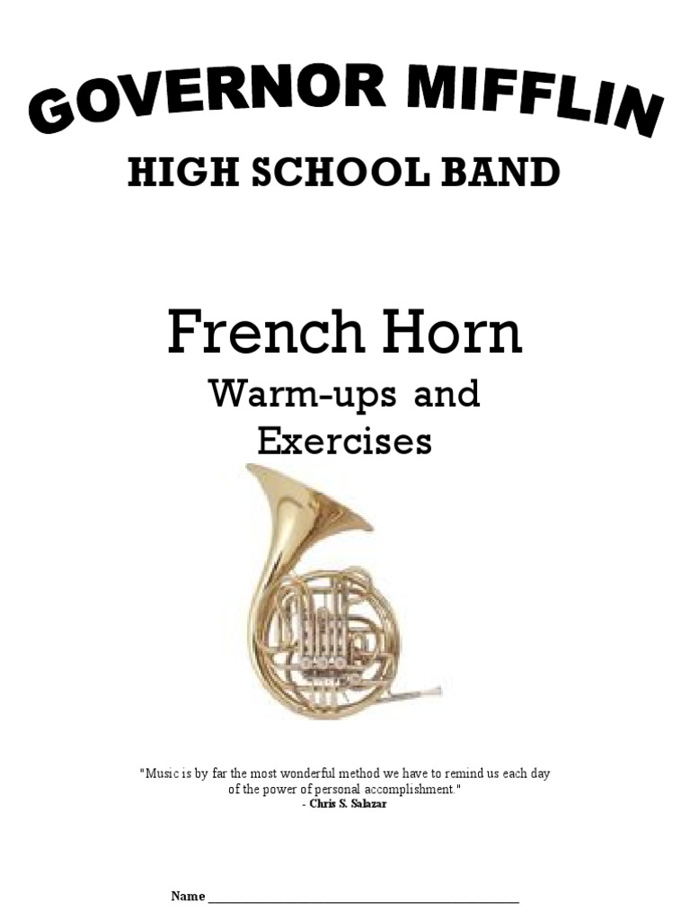 French Horn Warm-ups & Exercises | PDF | Foreign Language Studies
