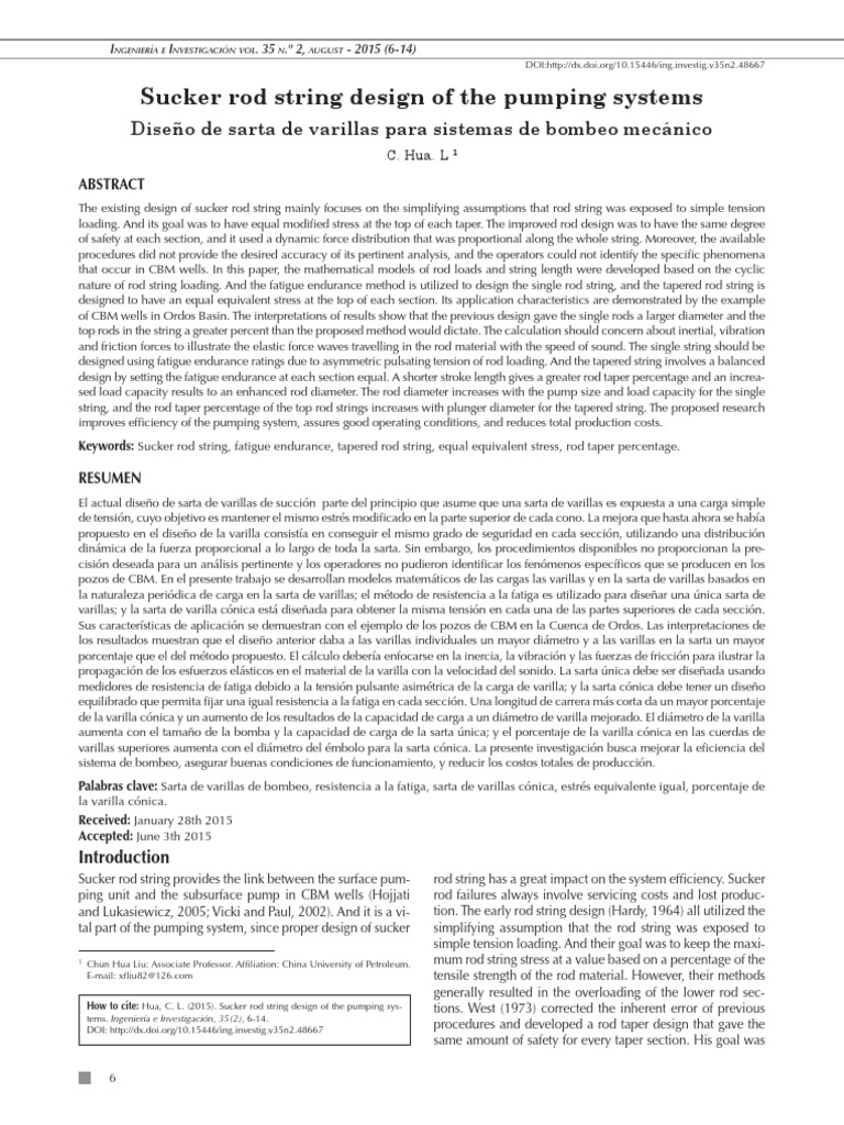 Sucker Rod String Design Improvements | PDF | Strength Of Materials ...