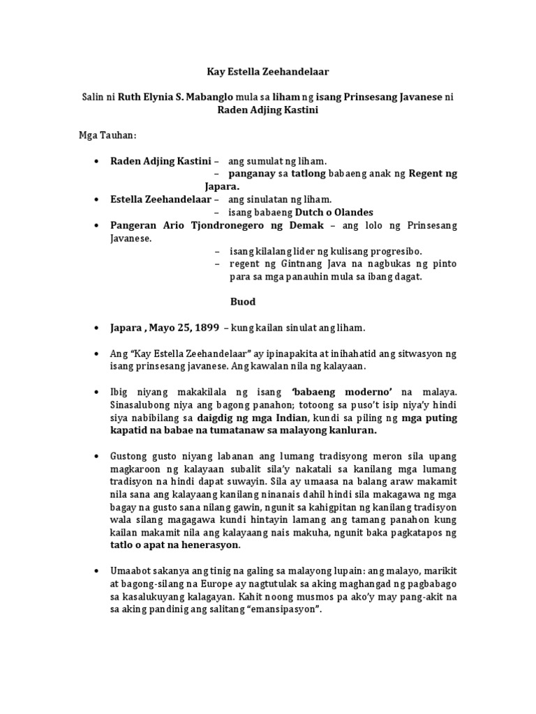 Kay Estella Zeehandelaar | PDF