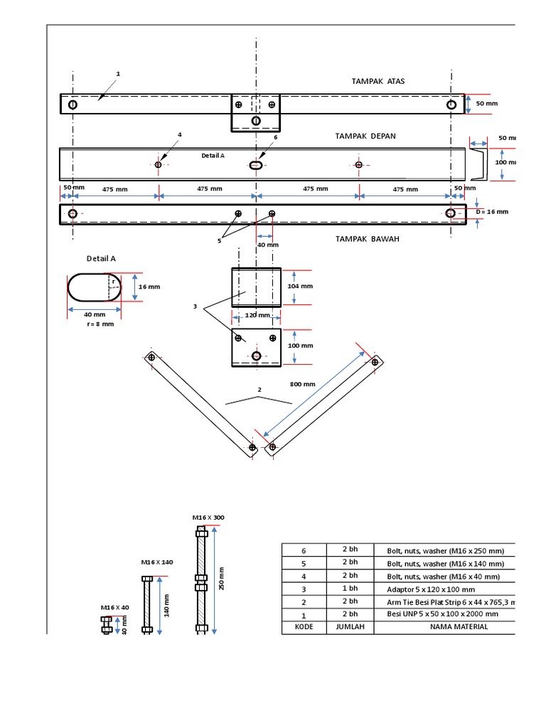 Gambar Konstruksi Tm Tiang. Beton(1) | Manufactured Goods