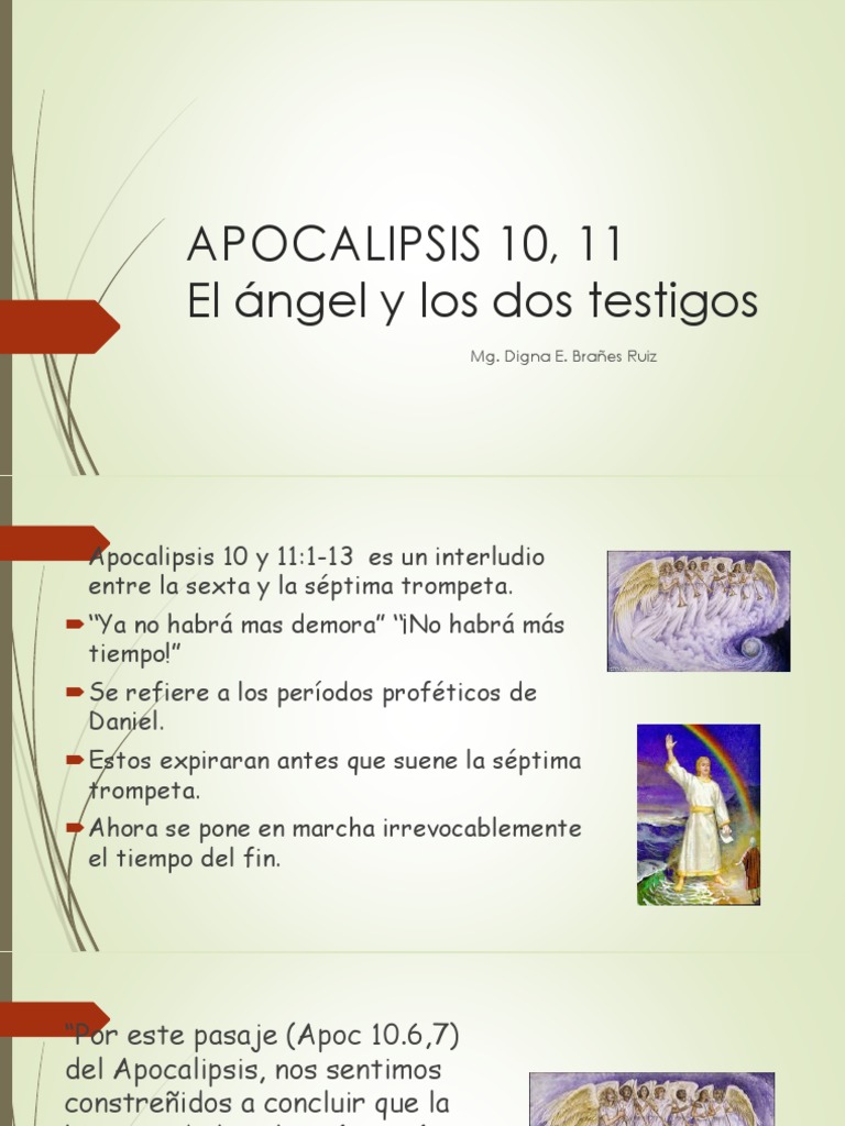 Apocalipsis 10, 11 | PDF | Libro de revelación | Daniel (figura bíblica)
