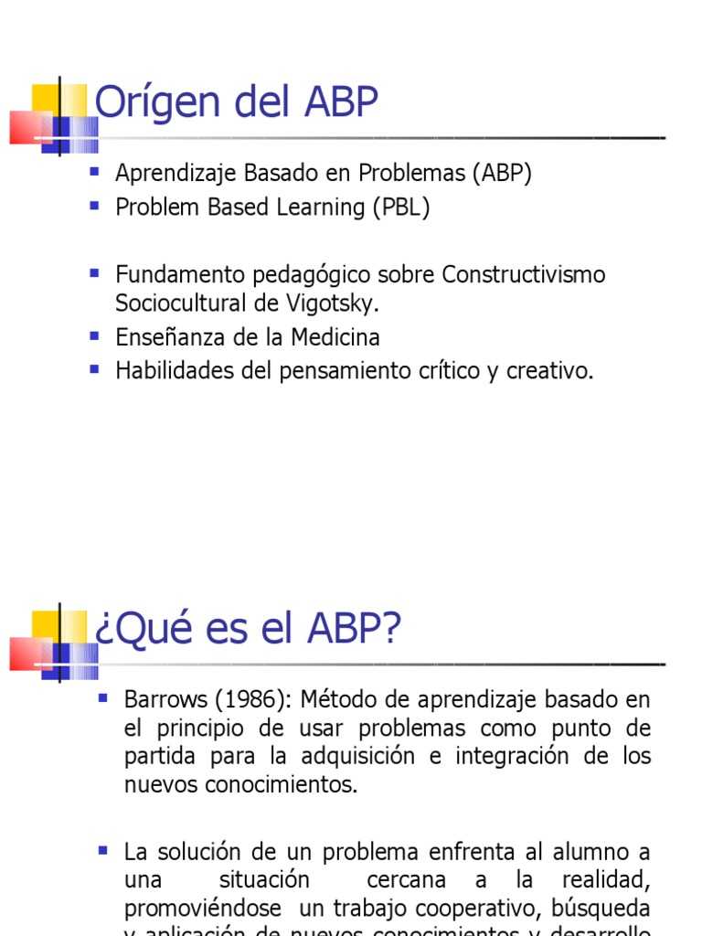 ABP Presentacion | PDF | Aprendizaje | Epistemología
