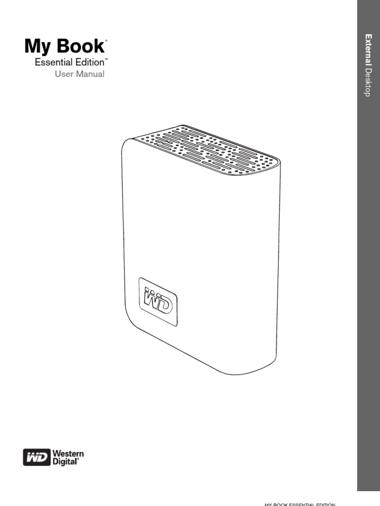 My Book Essential Edition User Manual | PDF | Usb | Microsoft Windows