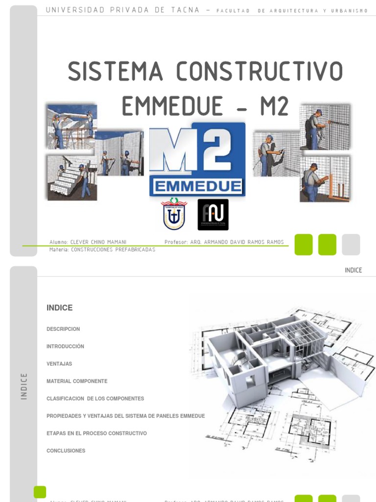 Sistema Constructivo Emmedue | PDF | Materiales de construcción ...