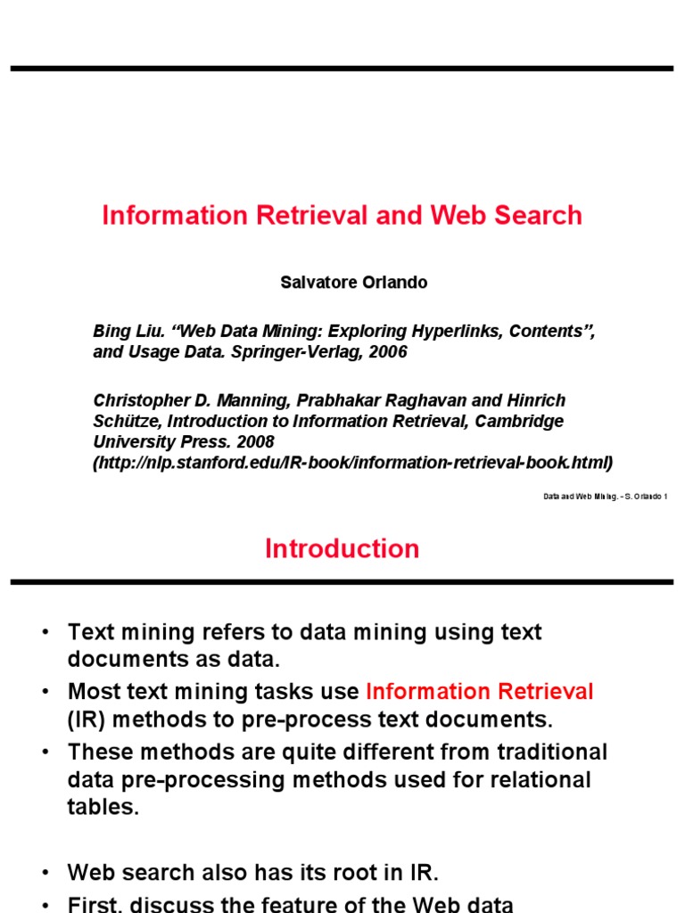 8 Info-Retrieval PDF | PDF | Search Engine Indexing | Information Retrieval