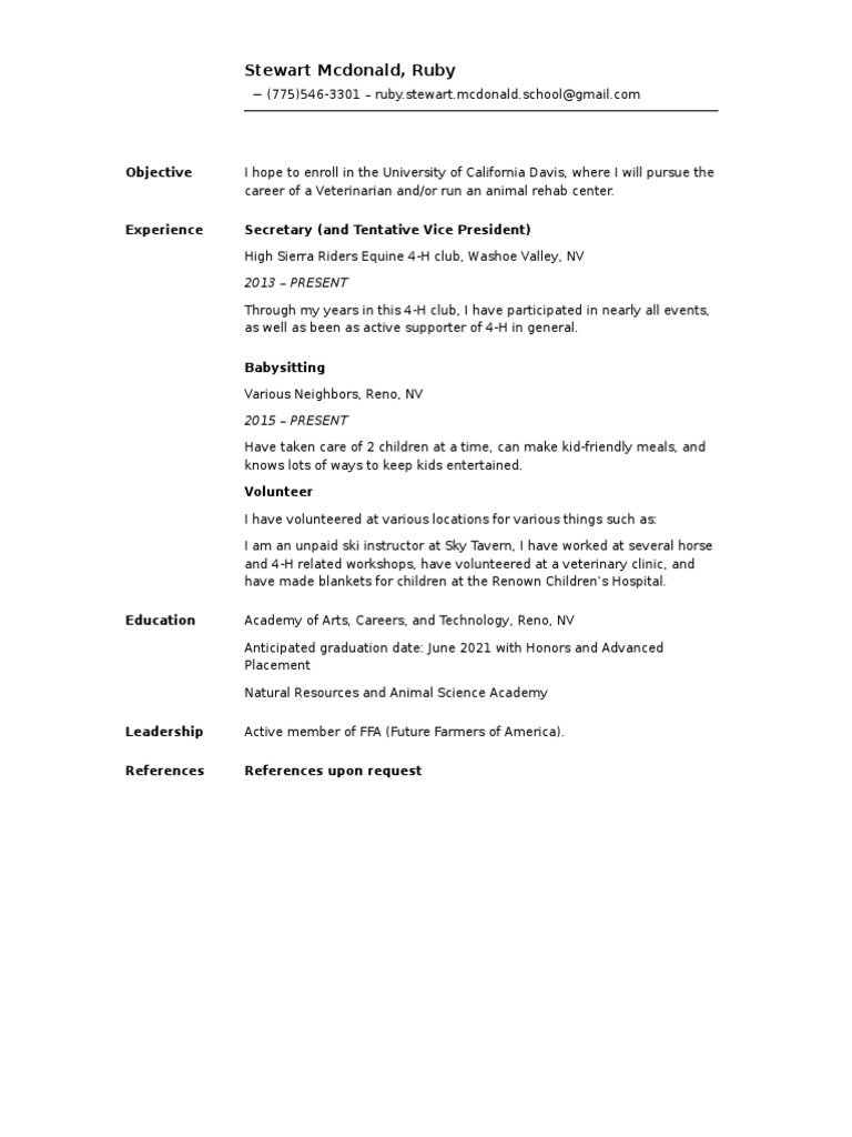 Resume 2nd Attempt | PDF | Career & Growth | Wellness