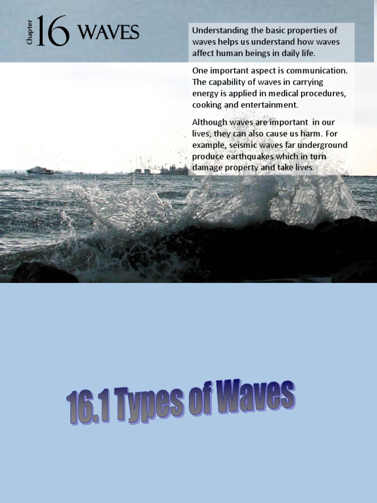 Chapter 16 Waves | PDF | Wavelength | Waves