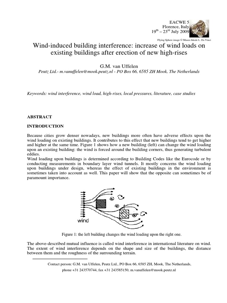 Wind-Induced Building Interference: Increase of Wind Loads On Existing ...