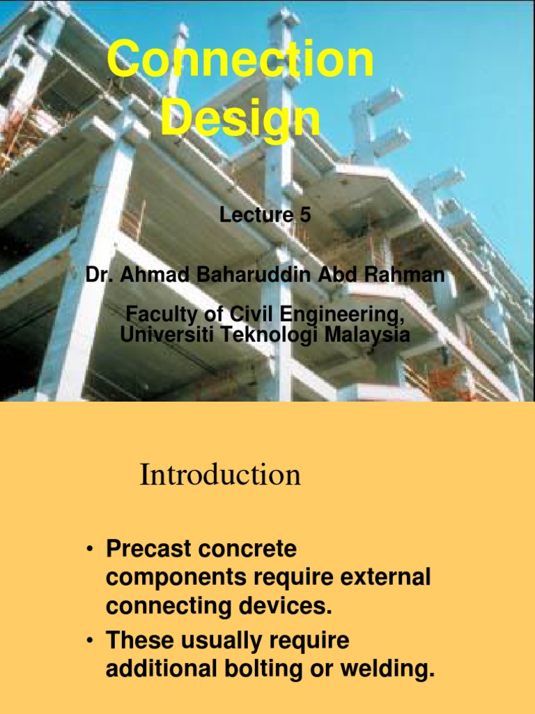3a. Design of Connection - 2 EC3 | PDF | Precast Concrete | Beam (Structure)