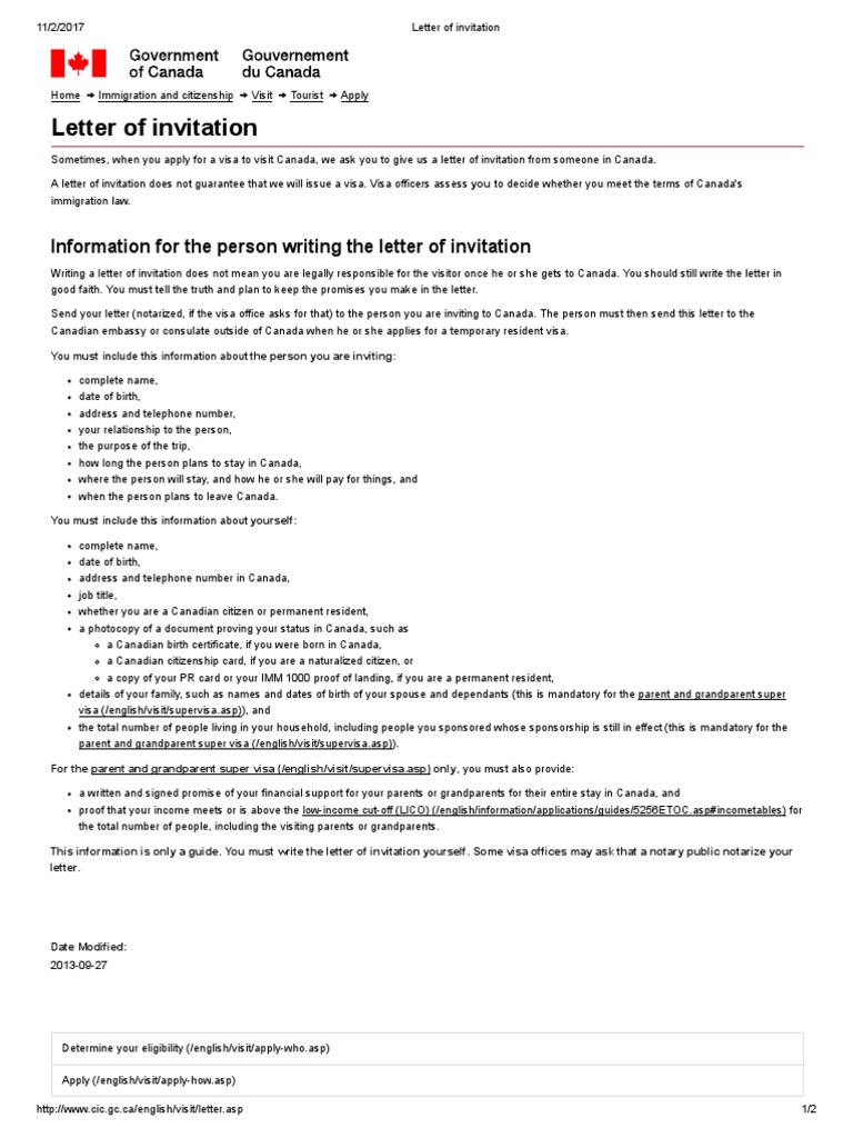 Letter of Invitation | PDF | Travel Visa | Citizenship