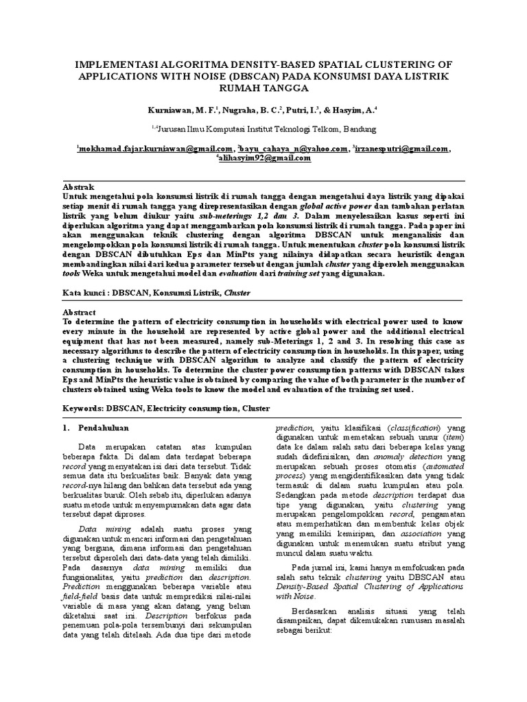 DBSCAN Algorithm | PDF