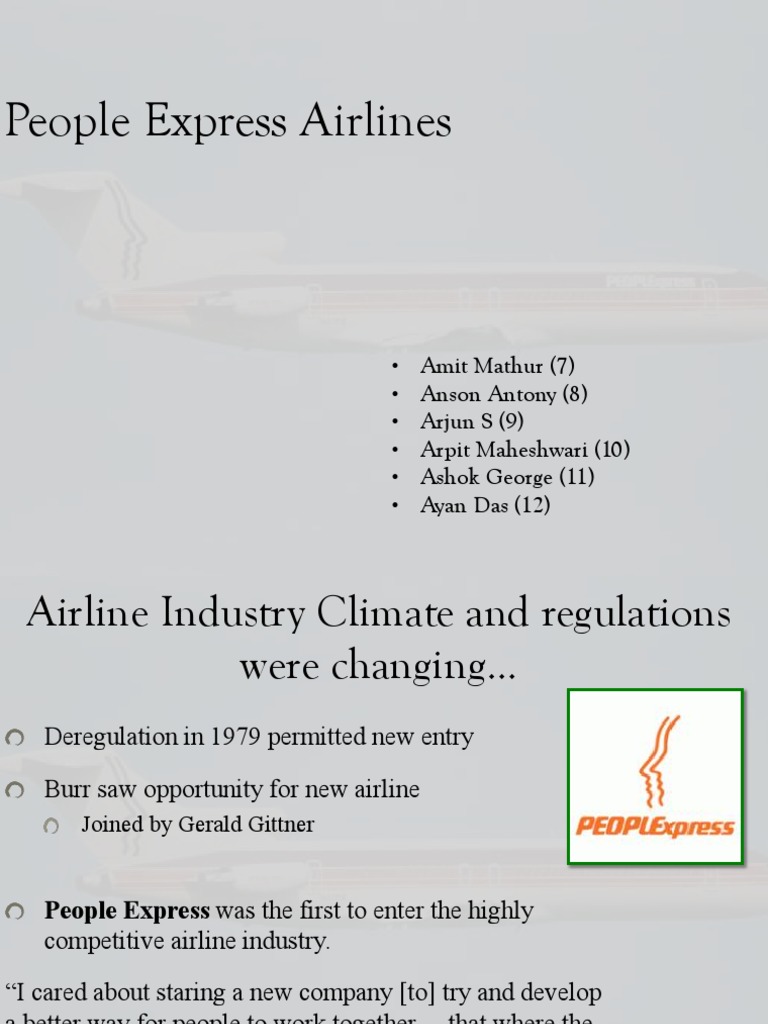 Revitalizing People Express: Restructuring Strategies to Refocus on ...