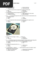 CSS 9 Exam - First Grading | PDF | Personal Computers | Computer Hardware