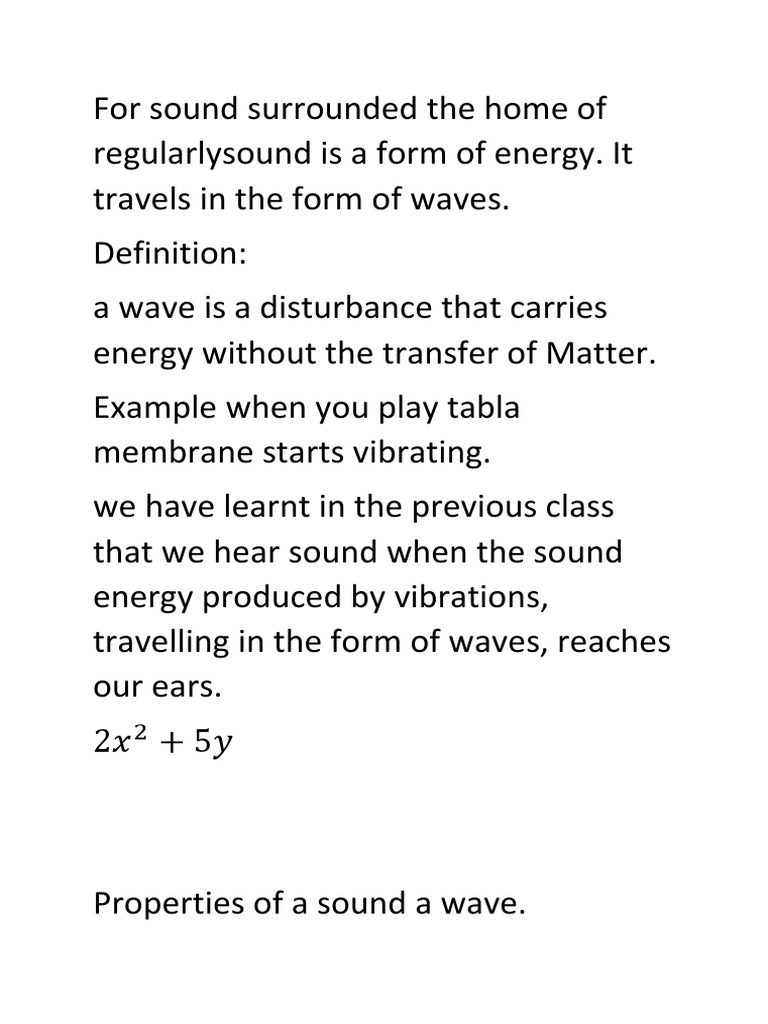 Sound Icse Physics 8th | PDF | Pitch (Music) | Sound
