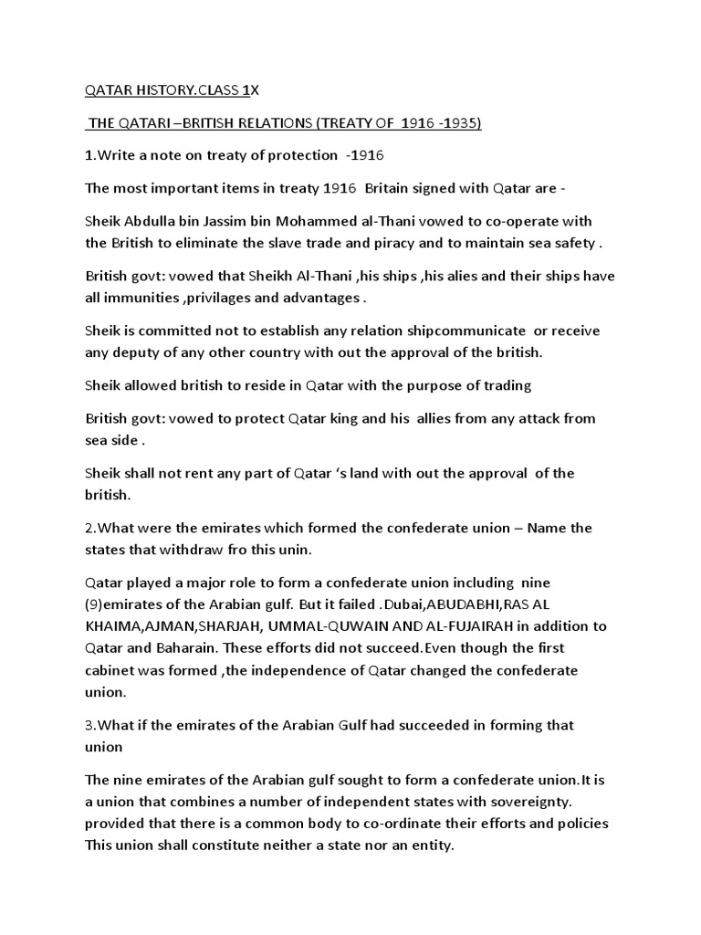 Qatar History | PDF | Qatar | United Arab Emirates