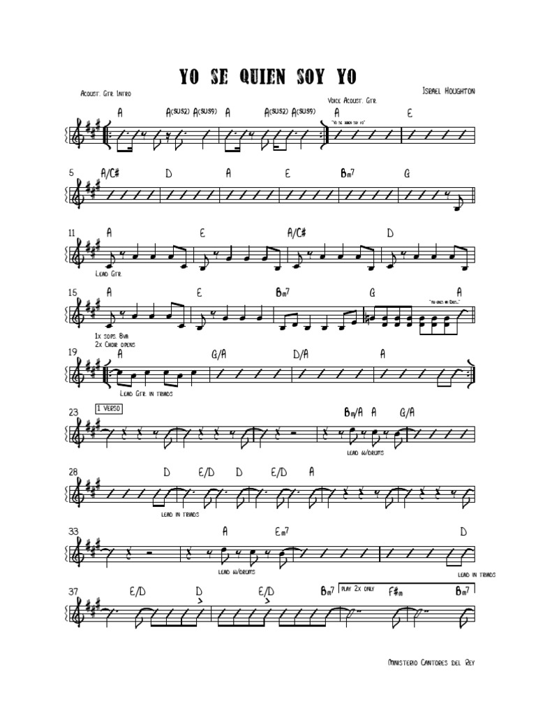 Yo Se Quien Soy Yo | PDF | Leisure