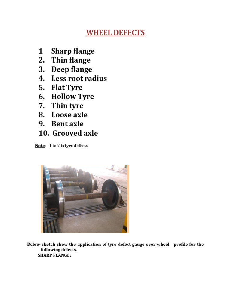 Wheel Defects | PDF | Wheel | Brake