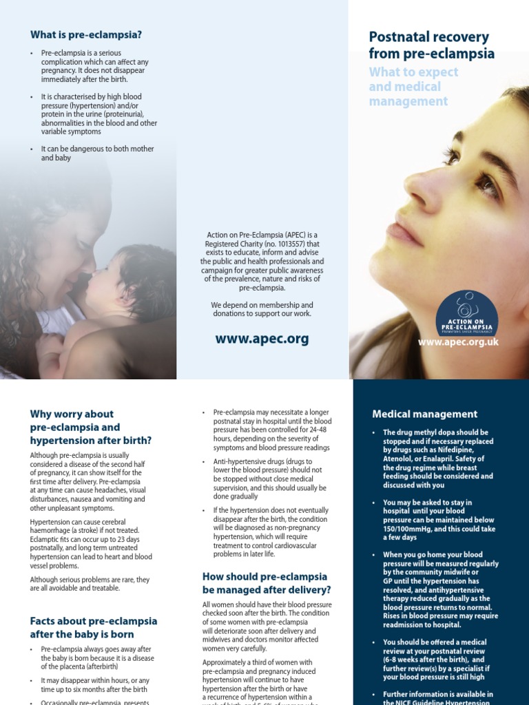 Postnatal Leaflet | PDF | Hypertension | Medical Specialties