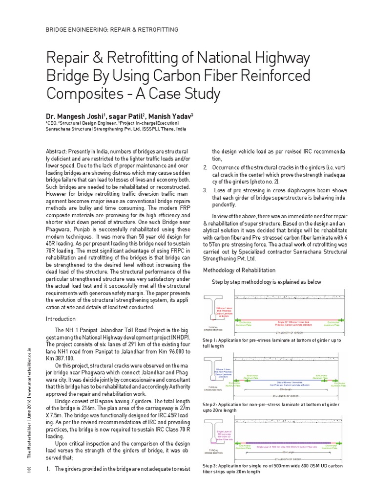 Repair & Retrofitting of National Highway Bridge by Using Carbon Fiber ...