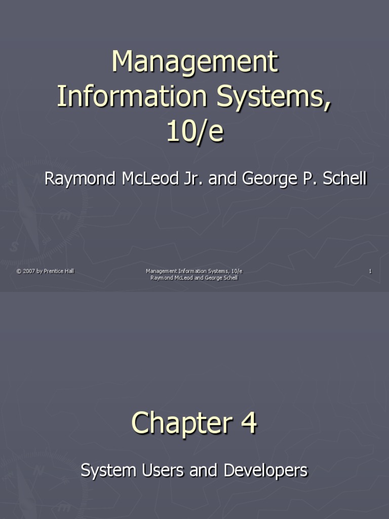 Management Information Systems, 10/E: Raymond Mcleod Jr. and George P ...