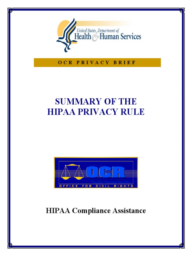 Hippa | PDF | Health Insurance Portability And Accountability Act | Privacy