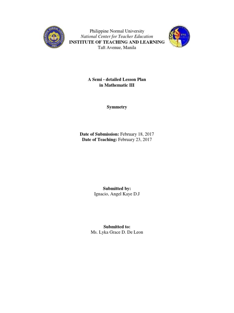 Exploring Symmetry: A Lesson Plan on Lines of Symmetry Using Hands-On ...