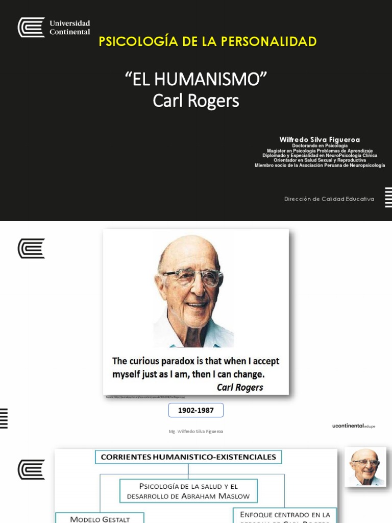Humanismo C. Rogers | PDF | Psicoanálisis | Sicología
